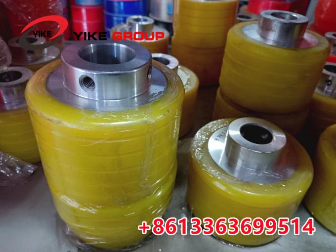 Carton Box Stitching Machine Spare Parts Polyurethane Coated Wheel ...