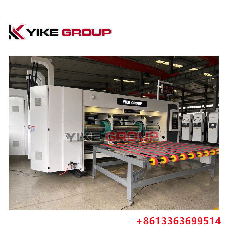 Automatic Lead Edge Flexo 4 Color Printer Slotter Diecutter Machine ISO ...