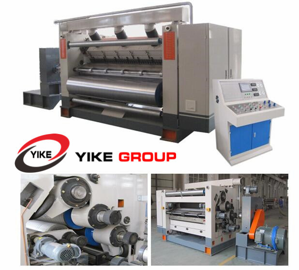 Single Facer Flute Cardboard / Corrugated Cardboard Production Line ...