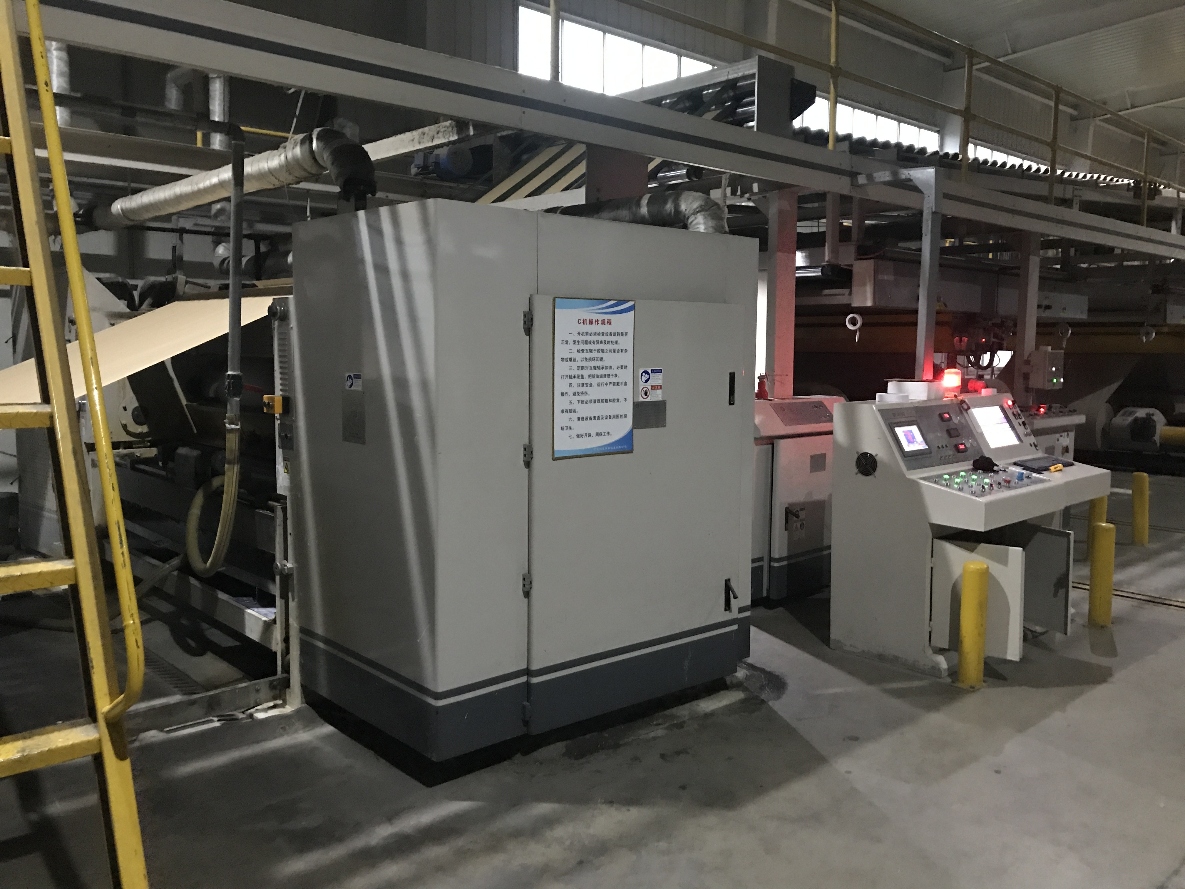 3 Ply Corrugated Cardboard Proudction Line 1400-2200 mm Size For ...