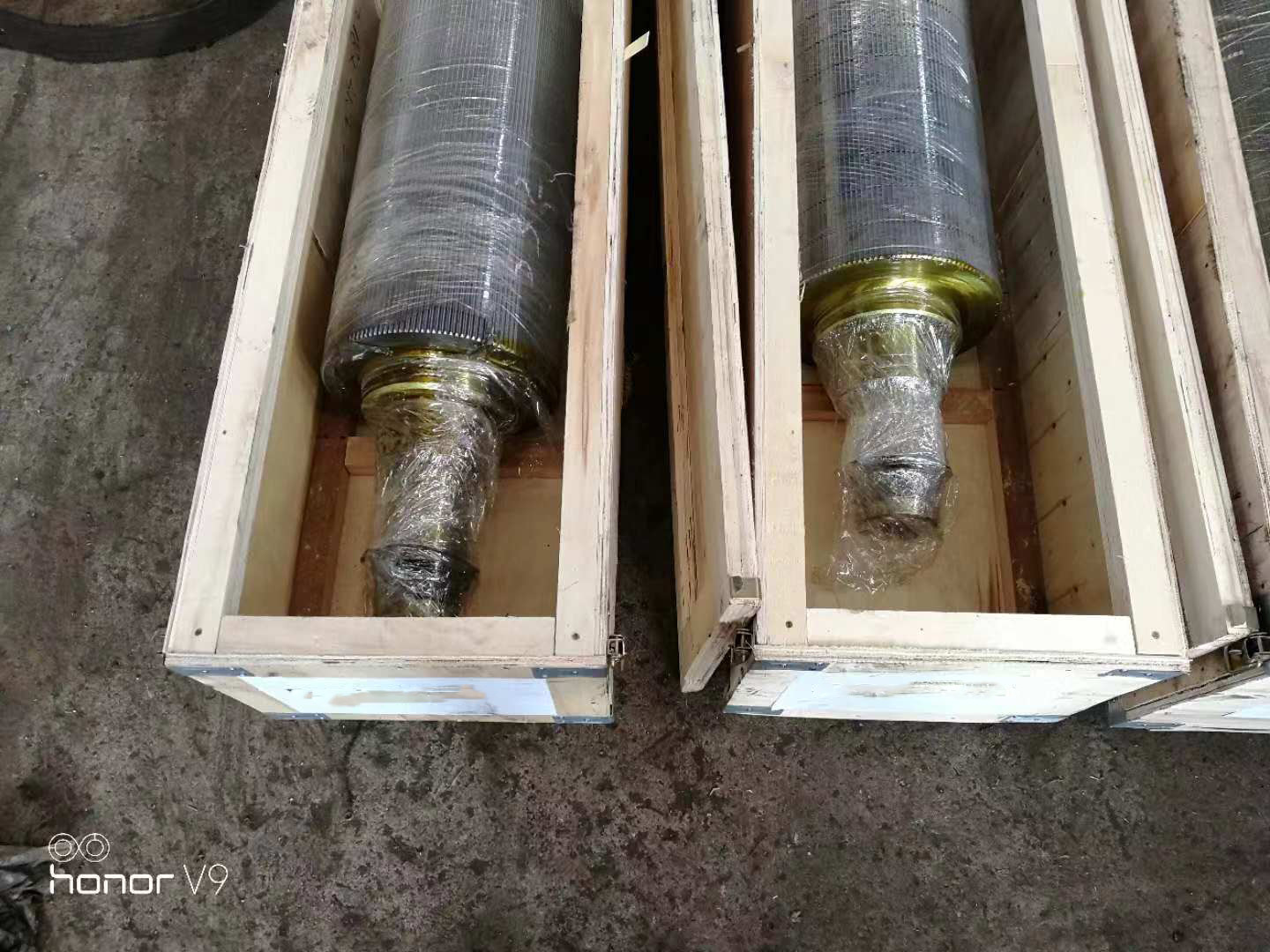 Hard Chrome Corrugated Roller 240-380mm Diameter For Fosber BHS ...