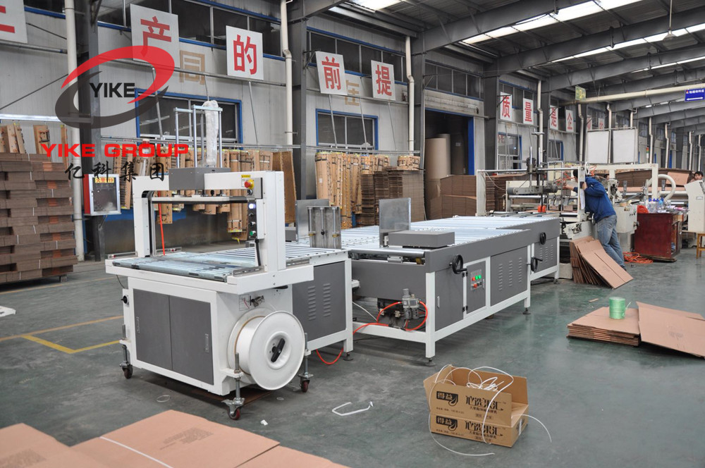 Automatic Packages Corrugated Carton Box PP Belt Strapping Machine